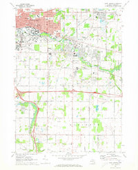 1970 Map of East Lansing, MI — High-Res | Pastmaps